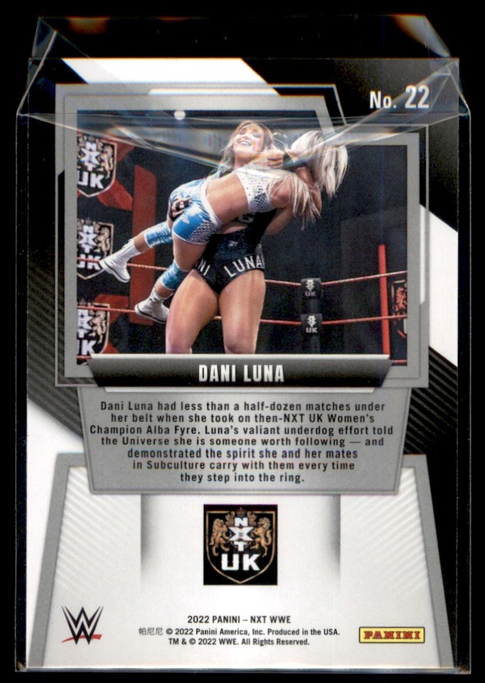 2022 PANINI NXT 2.0 WWE DANI LUNA #22 | eBay