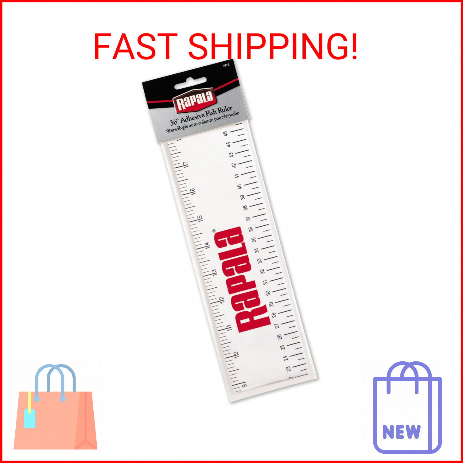 Rapala Adhesive Fish Ruler 36 inch | eBay