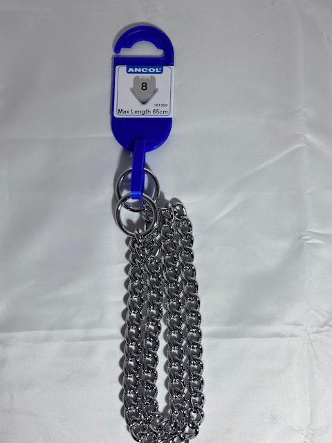 ANCOL DOG CHOKE CHAIN CHECK CHAIN FINE TO X HEAVY METAL SILVER STEEL ...