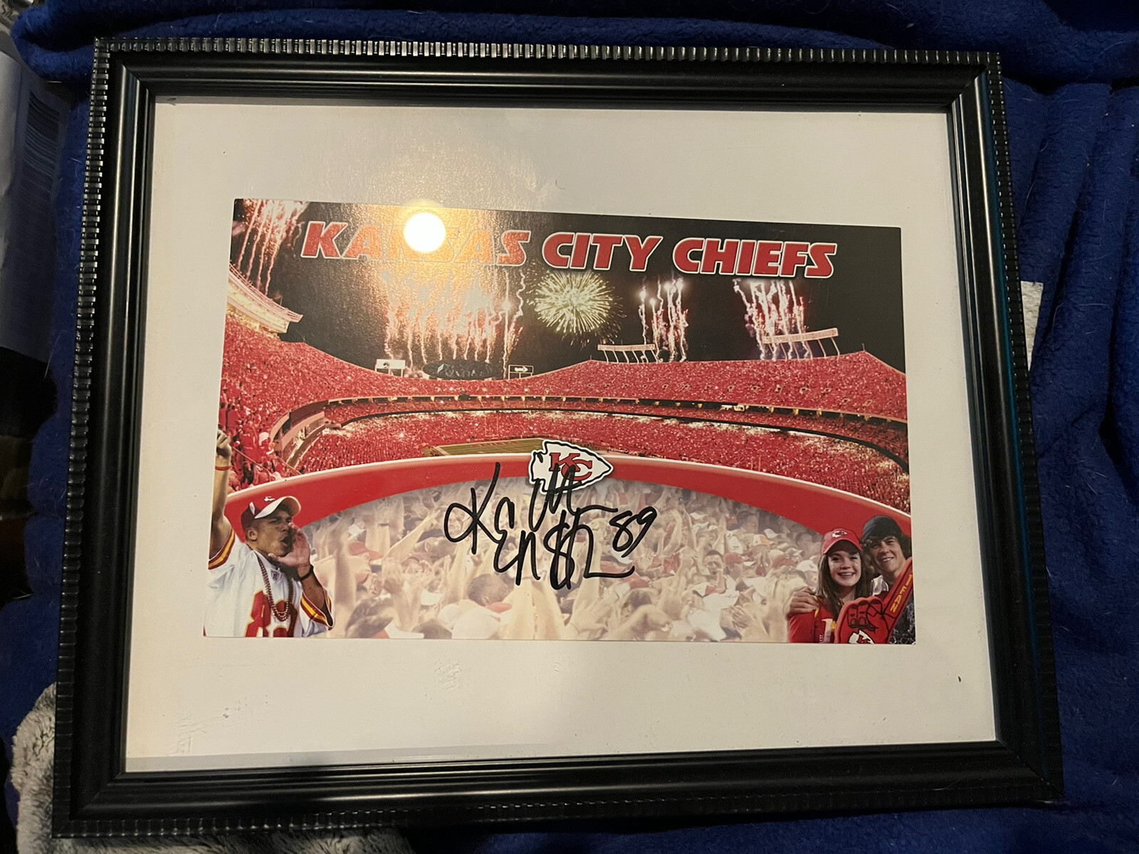 Keith Cash autograpghed Kansas City Chiefs program insert, framed | eBay