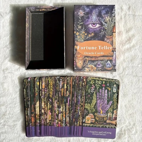 New Fortune Teller Oracle Cards - 44-Card Tarot Deck with Illustrated ...