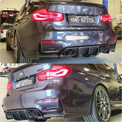V-Style Carbon Fiber Rear Diffuser FOR BMW M3 M4 F80 F82 F83 ( 2014 ...