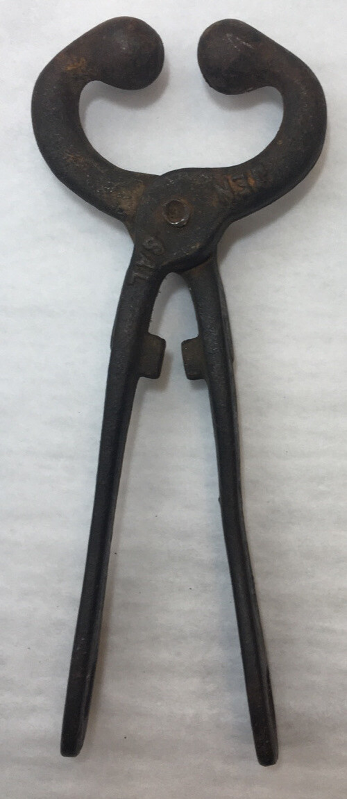 Primitive BULL NOSE PRONG farm tool MANUF. Stamped JEN SAL | eBay