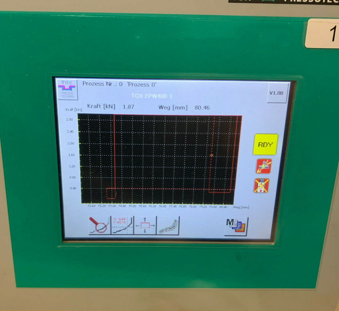 TOX PRESSOTECHNIK EPW 400.002.02.00 TOUCH PANEL ID-Nr.: 330063 Pressing ...