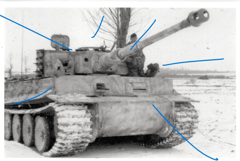 3 SUPER Repro Fotos Deutsche Tiger-Panzer in Winter im Einsatz WW2 ...