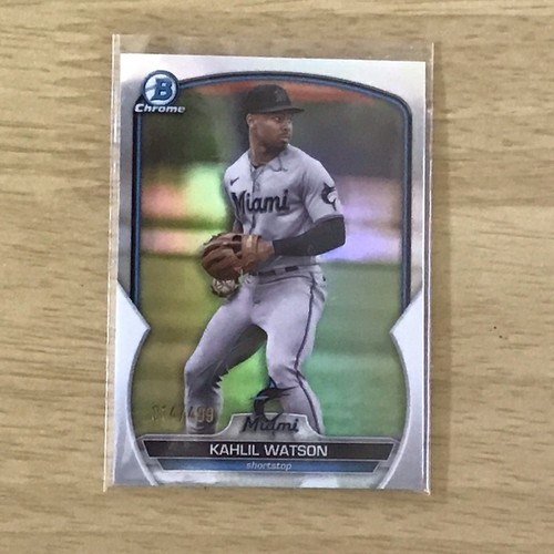2023 BOWMAN CHROME KAHLIL WATSON BASEBALL CARD BCP-147 014/499 | eBay