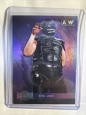 2022 AEW SkyBox Metal Universe #86 Purple Parallel Evil Uno Dark Order ...