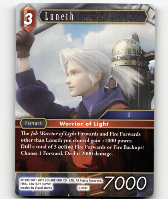 Final Fantasy - Luneth - Opus V | eBay