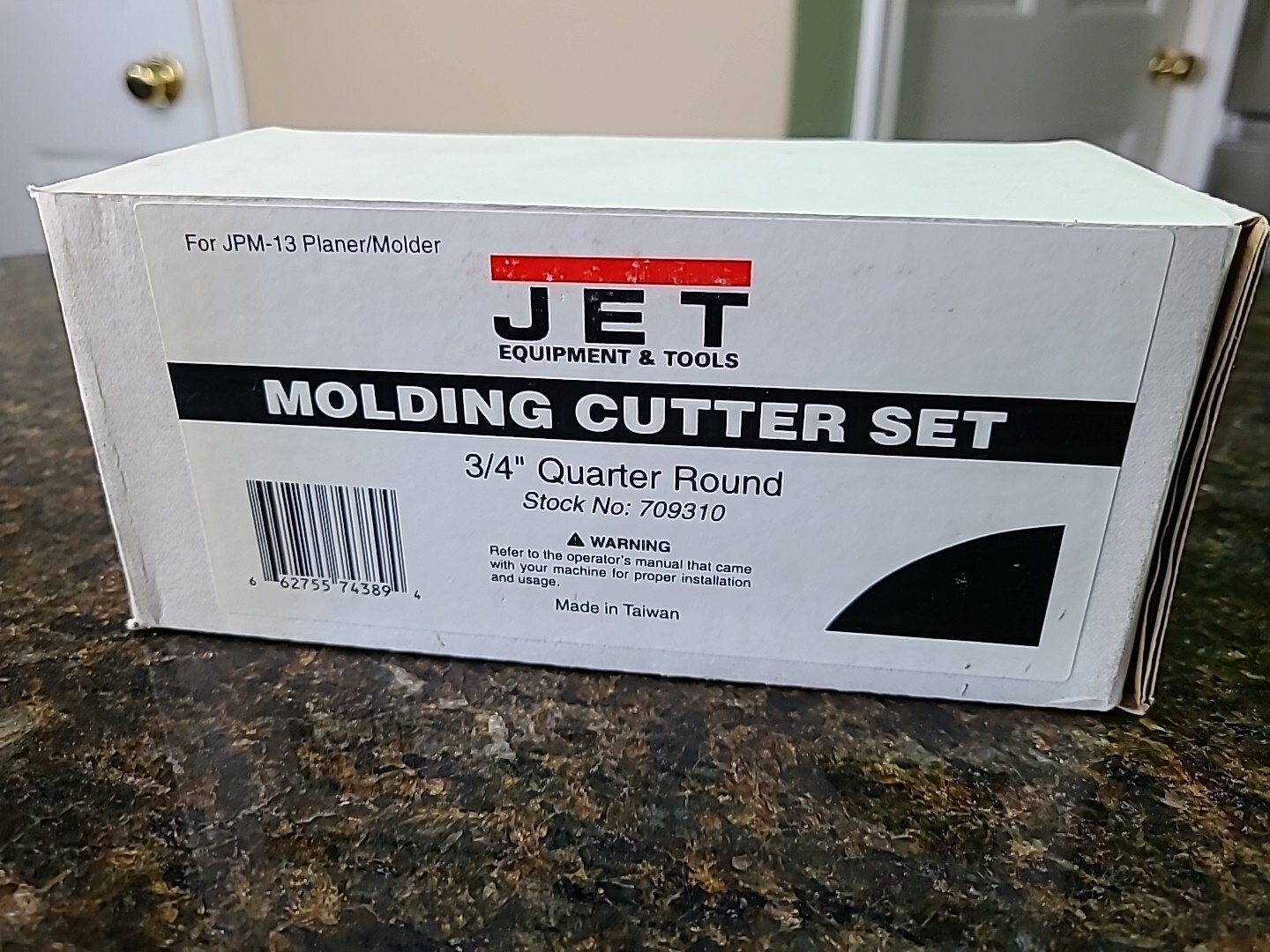 JET Tools 3/4'' QUARTER ROUND Molding Cutter Set For JPM-13 Planer ...
