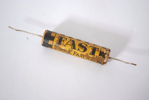 Vintage John E. Fast .004 uF 600V capacitor firecracker | eBay