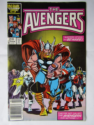 The Avengers Vol 1 #276 February 1987 Masters of Evil Beware Marvel ...