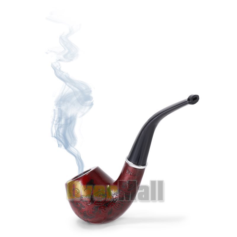 Durable Wooden Wood Smoking Pipe Tobacco Cigarettes Cigar Pipes Enchase ...