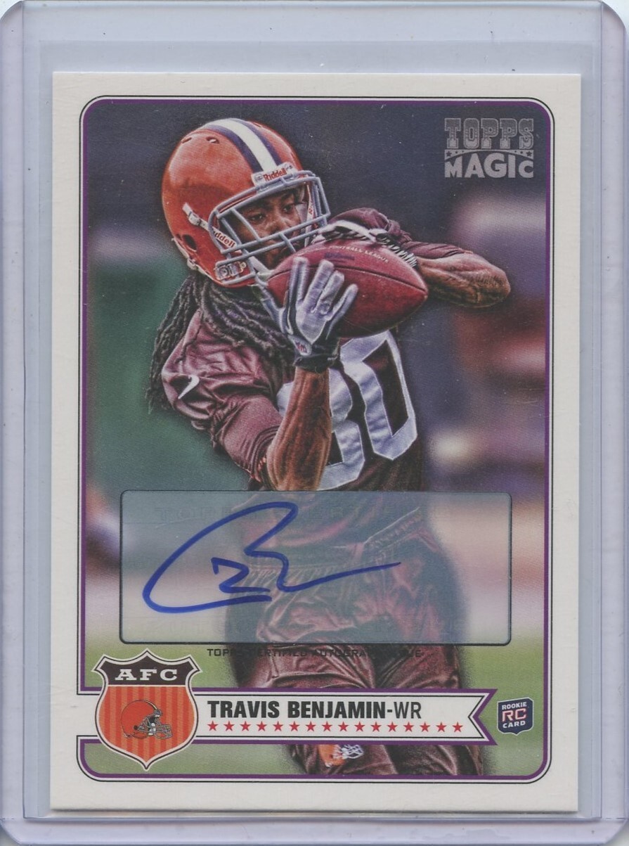 Travis Benjamin 2012 Topps Magic Auto Autograph Rookie RC Cleveland ...