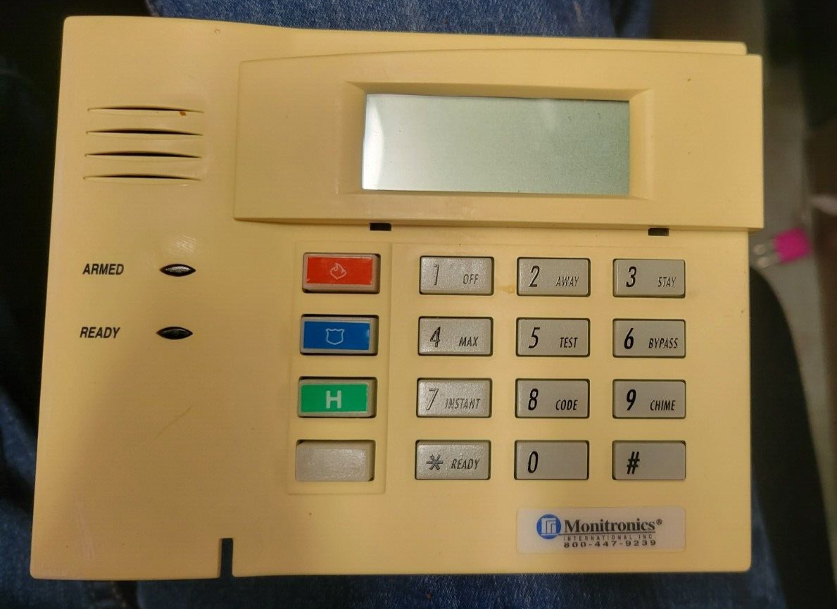 *READ DISCRIPTION* Honeywell Ademco 6150RF Keypad with wireless ...