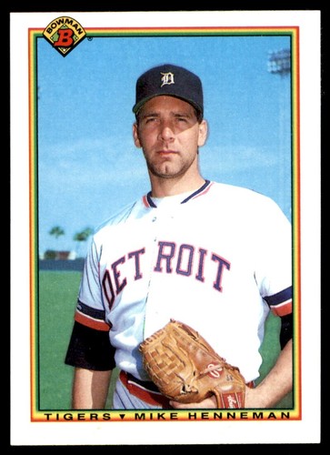 1990 Bowman Mike Henneman Detroit Tigers #345 | eBay