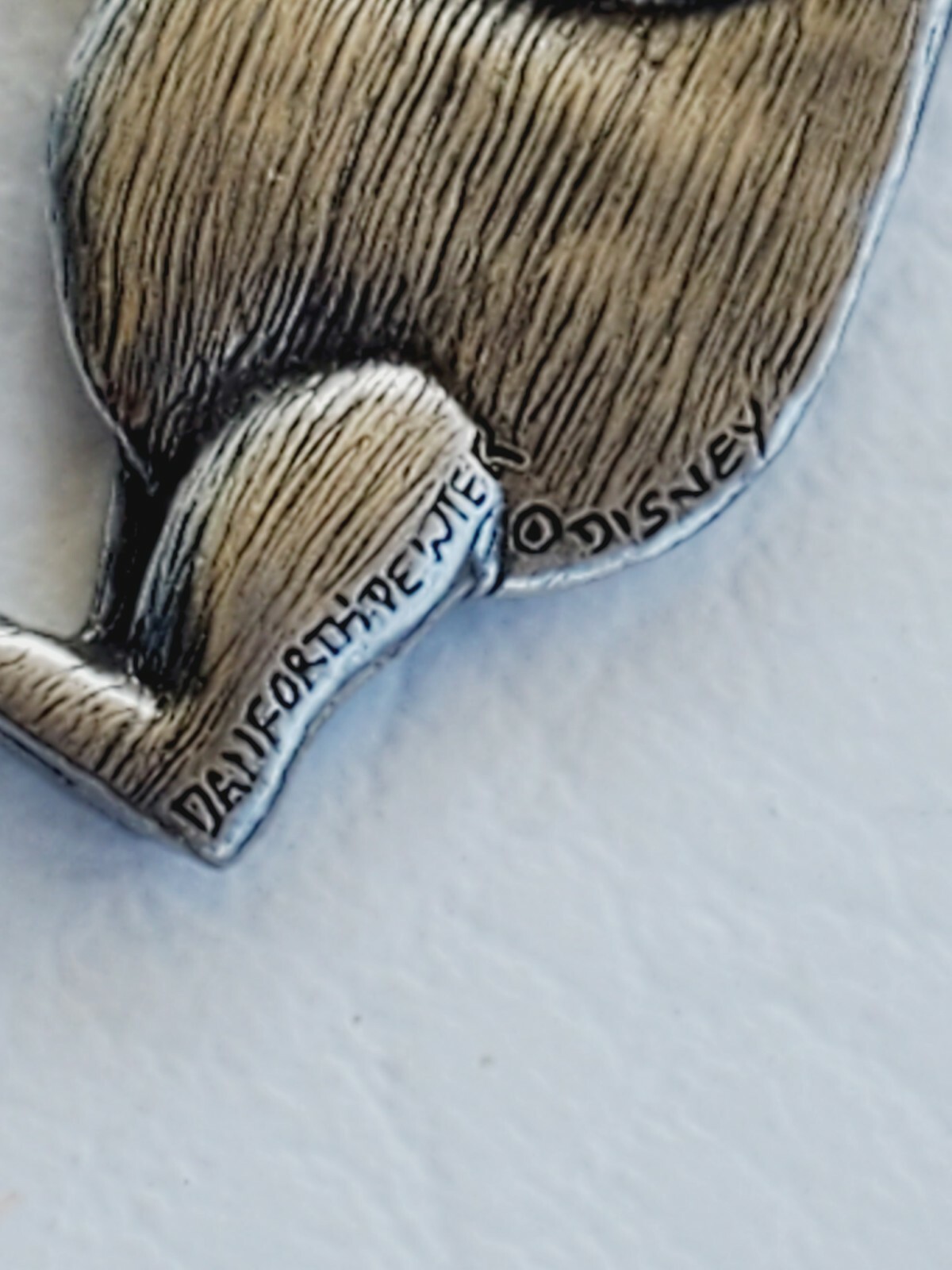 Danforth Pewterers pewter Classic Pooh Christmas Ornament with silk ...