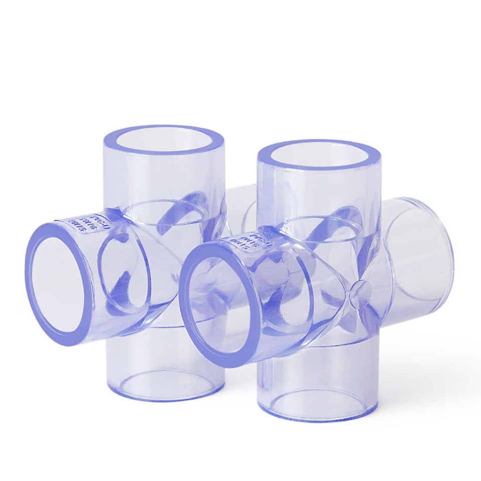 Clear PVC Fittings Elbows/TEEs/Couplings/Male Adapters /Caps /Unions ...