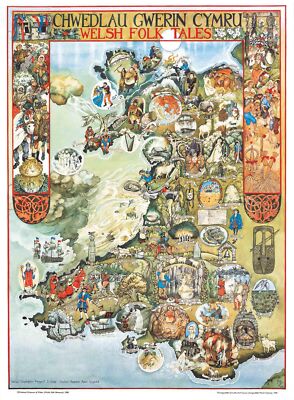 Poster Chwedlau Gwerin Cymru / Welsh Folk Tales Poster | 2024 | eBay UK