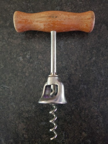 Vintage Marked Germany Metal Corkscrew with Wood Handle. | eBay