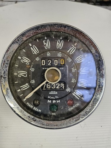 Triumph 110 MPH JAEGER Speedometer 76323 Miles | eBay Australia