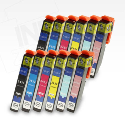 2 Full Sets of 24XL non-OEM Ink for EPSON Expression Photo XP-950 XP ...