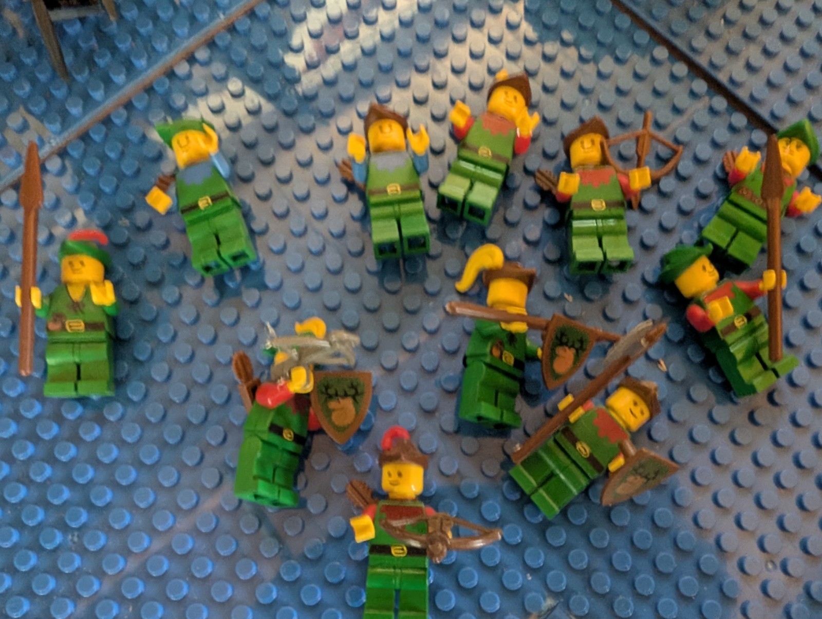 Vintage Lot Of 11 LEGO Castle Forestmen Lego Castle Original Forestmen ...