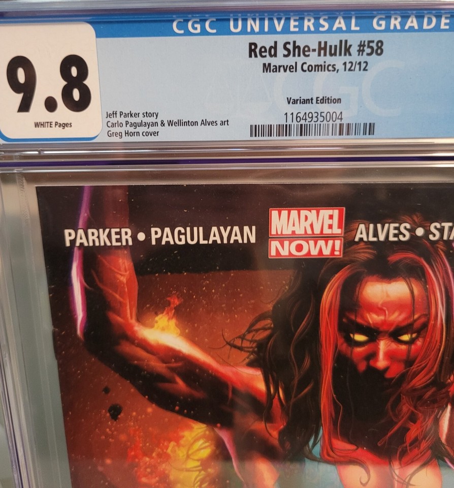 RED SHE HULK #58 CGC 9.8 Greg Horn variant | eBay