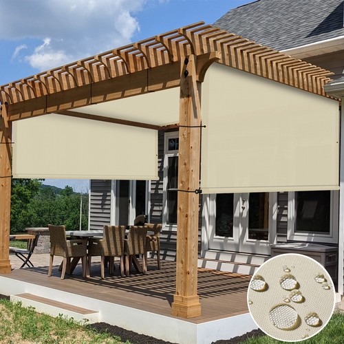 Pergola Shade Cover Yard Waterproof Replacement Canopy Cover Awning w ...