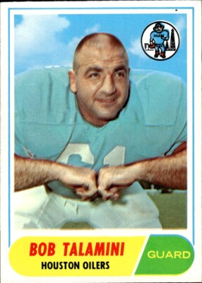 1968 Topps Bob Talamini Houston Oilers #68 | eBay