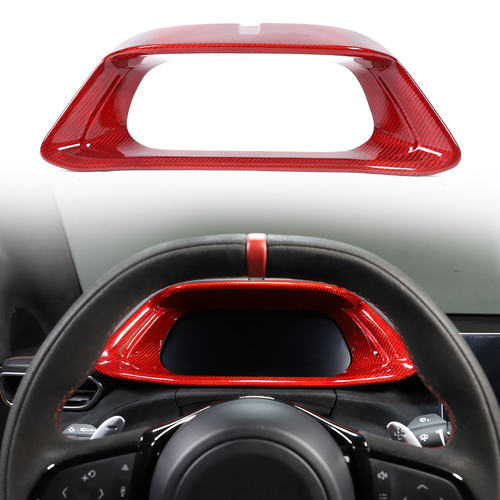 Red Carbon Fiber Instrument Cluster Gauge Cover For Lotus EMIRA 2021 ...