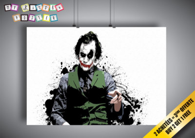 Poster THE JOKER BATMAN COMICS THE DARK KNIGHT RISES Wall | eBay