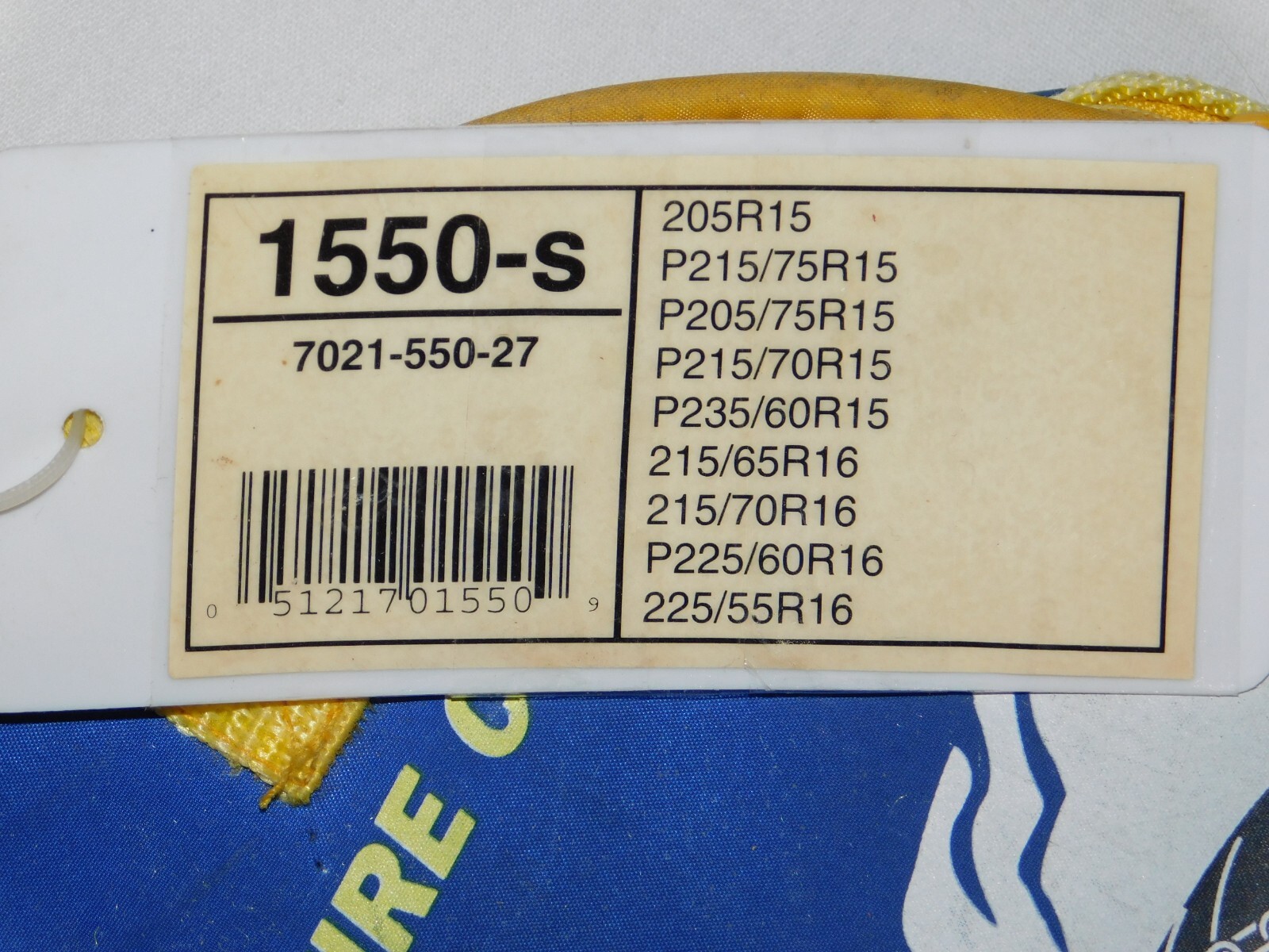 1550-s Les Schwab Quick Fit Diamond Pattern Tire Chains, 1 Pair - Never ...