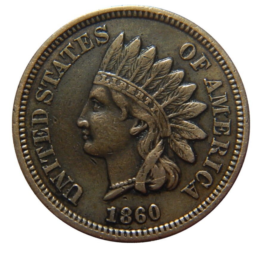 Indian head cent/penny 1860 pointed bust higher grade | eBay