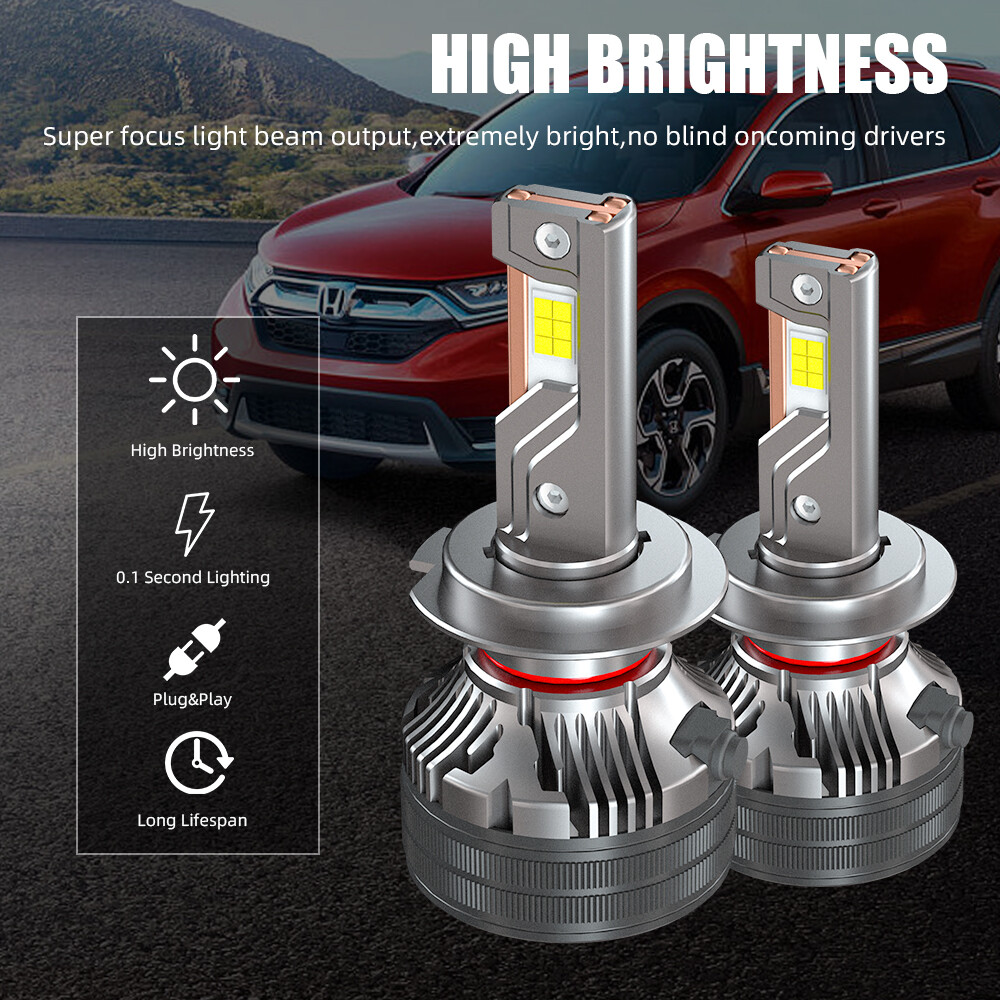 2pcs 9007 Hi/Lo Beam Cars Led Lights Professional Waterproof ...