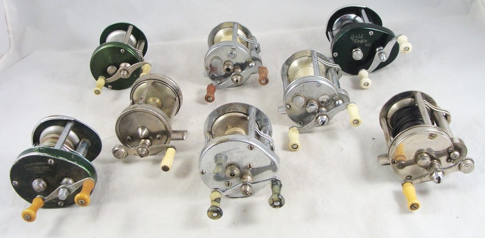 8 Old Vintage Casting Reels - SHAKESPEARE - PFLUEGER - MEISSELBACH | eBay