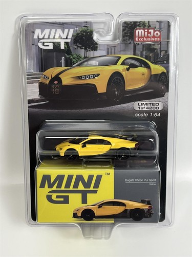 Bugatti Chiron Our Sport Yellow LHD 1:64 Scale Mini GT MGT00428MJ | eBay