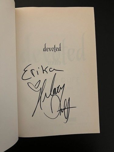 Hilary Duff SIGNED Devoted book Lizzie McGuire Autograph auto Younger ...