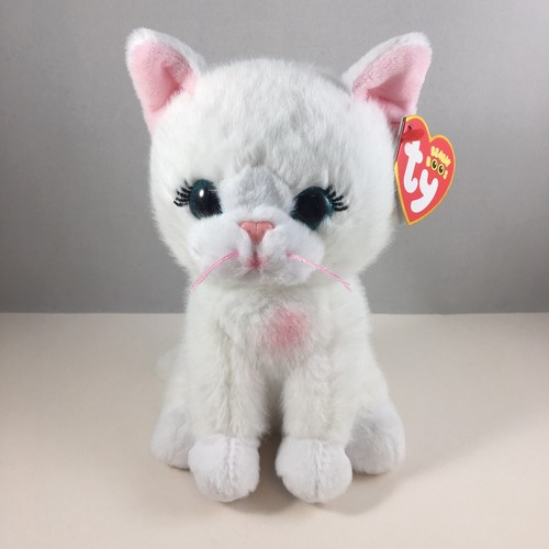 Ty Beanie Boos 2025 AMELIA the White Kitty Cat (6 Inch) NEW Plush ...