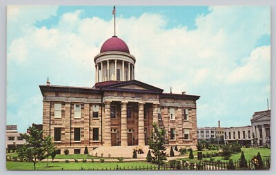 Postcard Old State Capitol Building Springfield Illinois | eBay