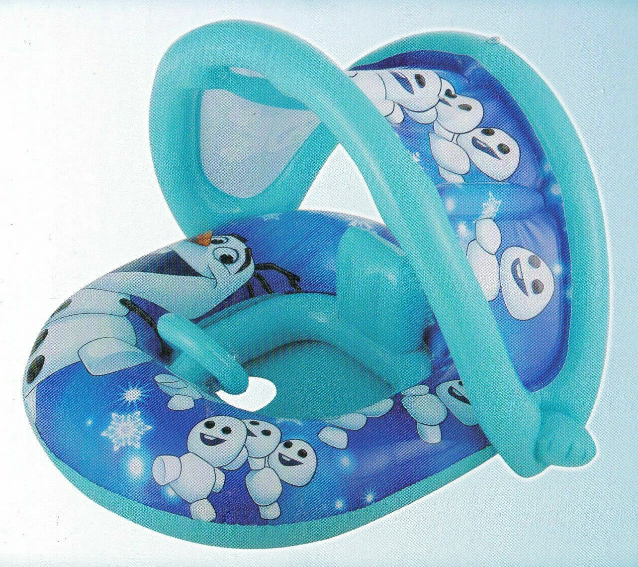 Infant Kid Pool Float with Sun Canopy Frozen OLAF Inflatable Infant ...