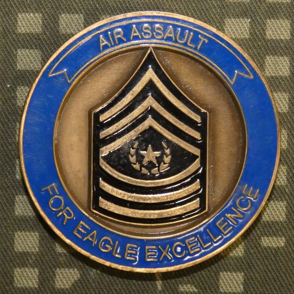 US Army 101st Airborne Division (Air Assault) CSM Challenge Coin | eBay