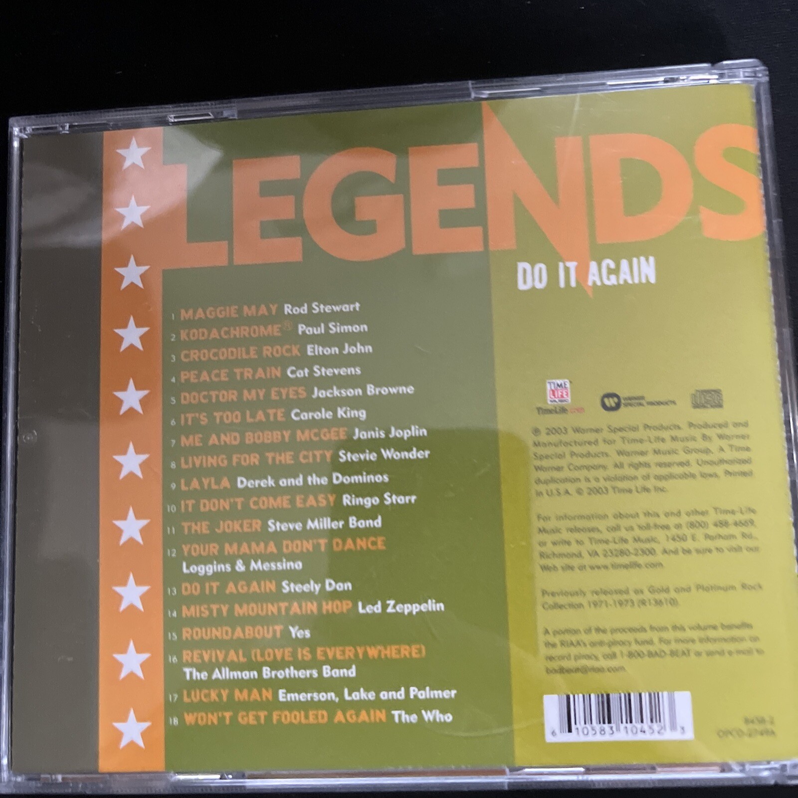 Time Life Music Legends: Do It Again CD (2003, Time-Life) | eBay