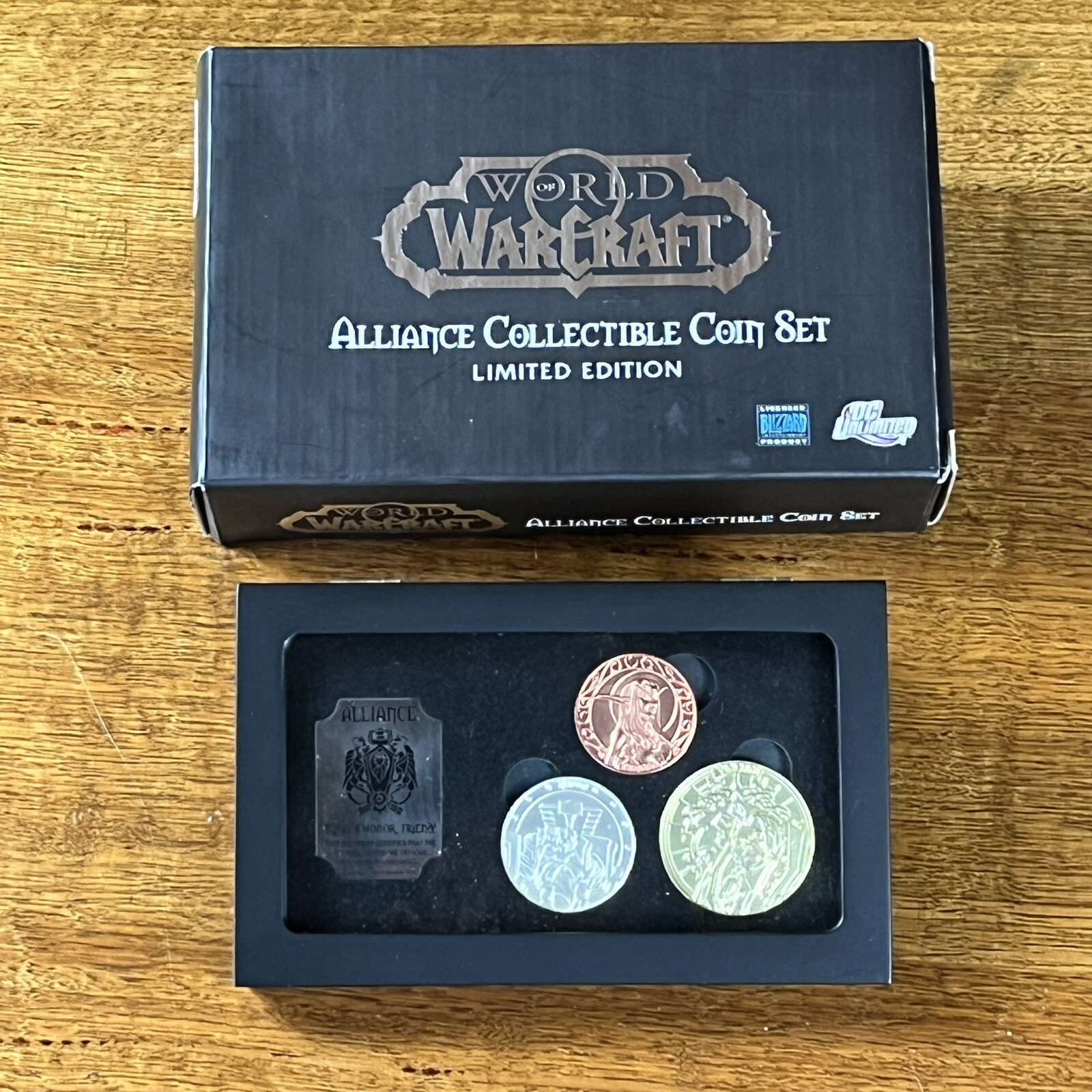 WoW World of Warcraft Alliance Collection Coin Set - Gold/Silver/Copper ...