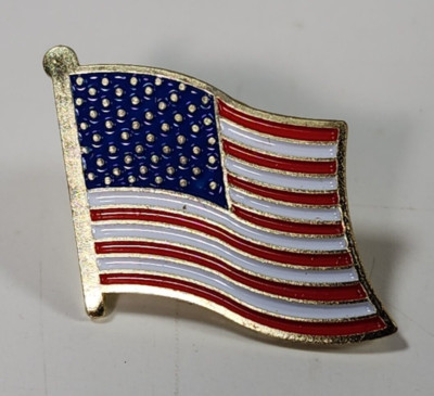 USA American Flag Tie Tack Hat Lapel Pin 1" Patriotic 4th Of July | eBay