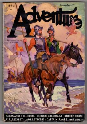 Adventure Nov 1, 1931 Sidney Riesenberg Cvr; Robert Carse; Gordon ...