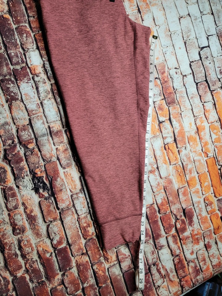 Lole Sunstone Heather Drawstring Pocket Half Moon Joggers Womens Size M ...