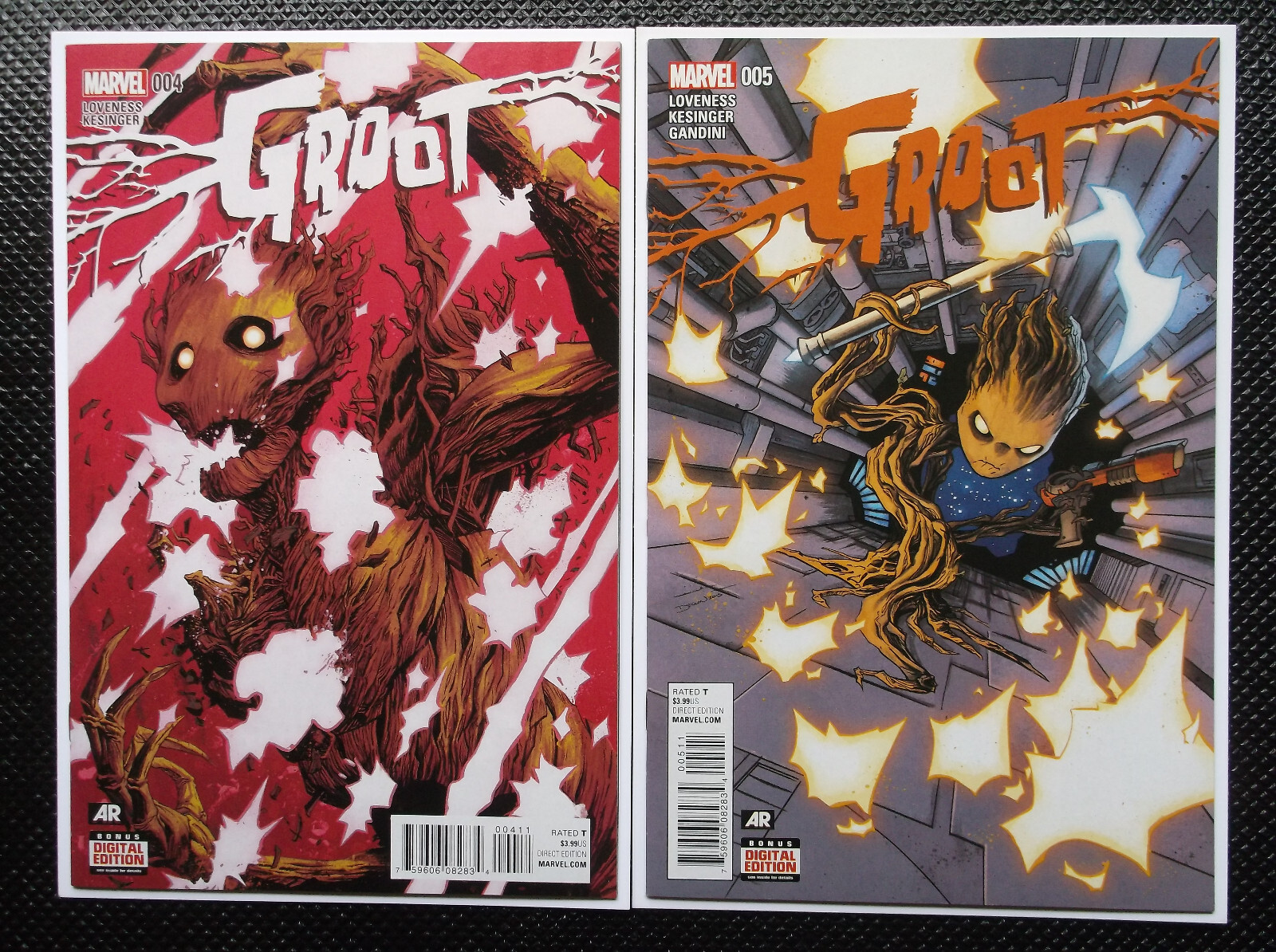 Groot #4 #5 1st Cameo & 1st Full Appearance.of Baby Groot Marvel (2015 ...