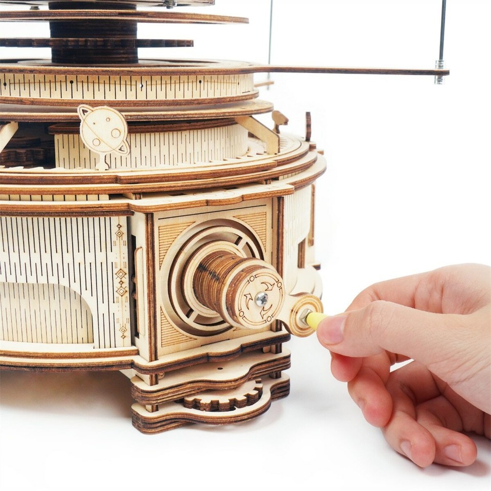 ROKR 3D Wooden Puzzles for Adults Huge Orrery Model Toy Building Set ...