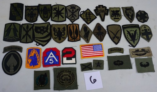 Huge lot of Army shoulder patches, etc. (Loc A3 box) | eBay