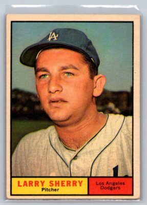 1961 Topps #412 Larry Sherry DODGERS | eBay